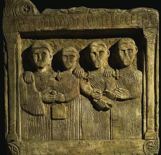 Figures Wearing Illyrian Costume Relief Roman Editorial Stock Photo ...