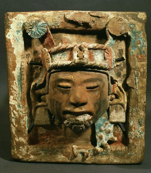 Xipe Totec Flayed God Plaque Polychrome Editorial Stock Photo - Stock ...