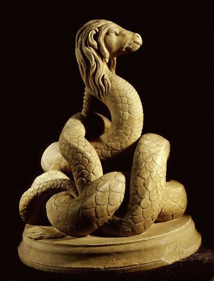 Glykon Demon Snake Body Mithraic Religion Editorial Stock Photo - Stock ...