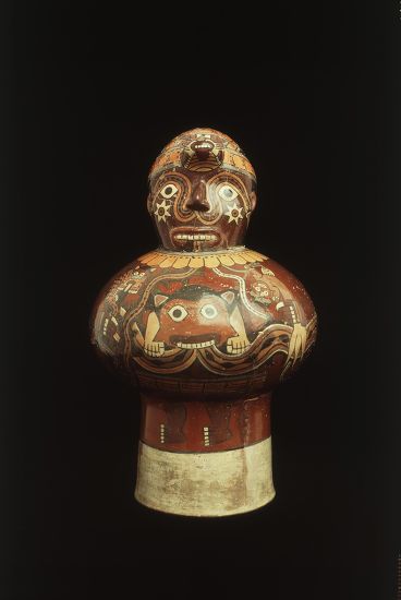Ceremonial Drum Painted Creatures Nazca Culture Editorial Stock Photo ...