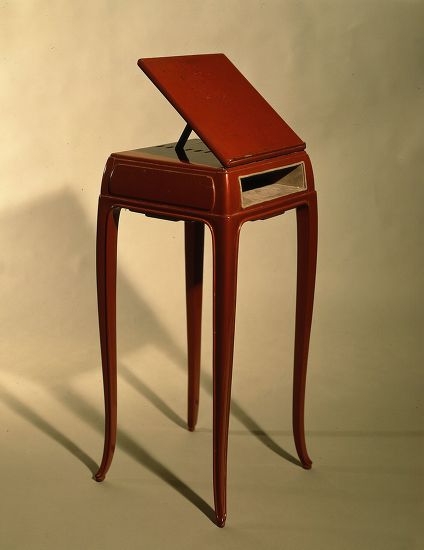 Small Reading Table Red Lacquer C Editorial Stock Photo - Stock Image ...