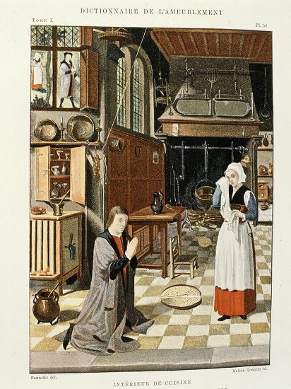 15th 16th Century Flemish Kitchen After Editorial Stock Photo - Stock ...