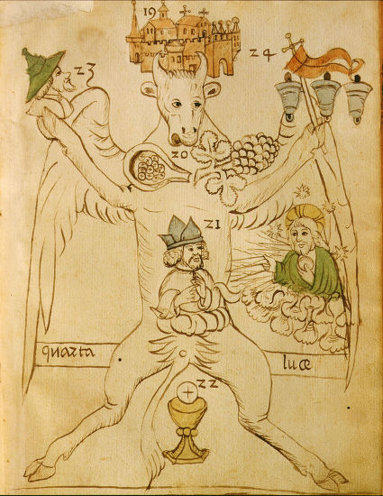 Depiction Antichrist Fourth Hour 14th Century Editorial Stock Photo ...