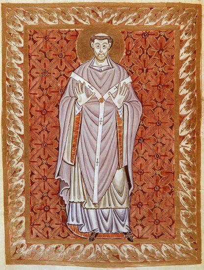 Saint 10th Century Manuscript Psalter Egbert Editorial Stock Photo ...