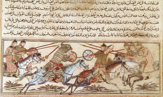 Cavalry Attack Seljuk Army Shows Arms Editorial Stock Photo - Stock ...