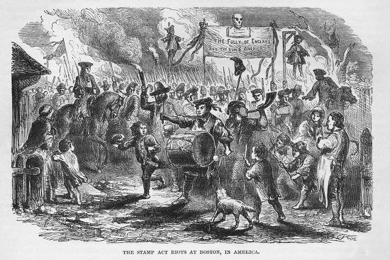 Stamp Act Riots Boston 1765 Cassells Editorial Stock Photo - Stock ...