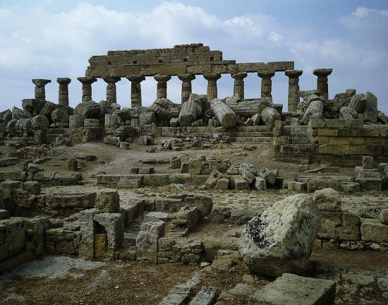 Ruins Acropolis Selinus Selinunte 6th5th Century Editorial Stock Photo ...
