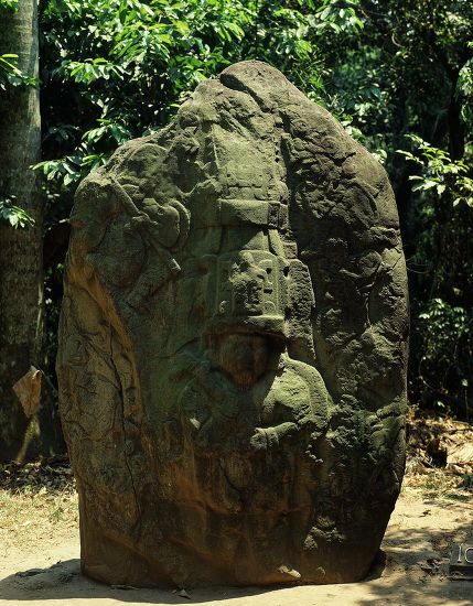 Stele King No 2 Olmec Culture Editorial Stock Photo - Stock Image ...