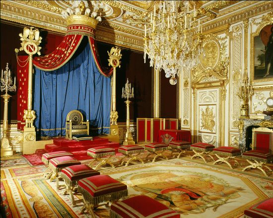 Throne Room Napoleon Bonaparte 17691821 Emperor Editorial Stock Photo ...