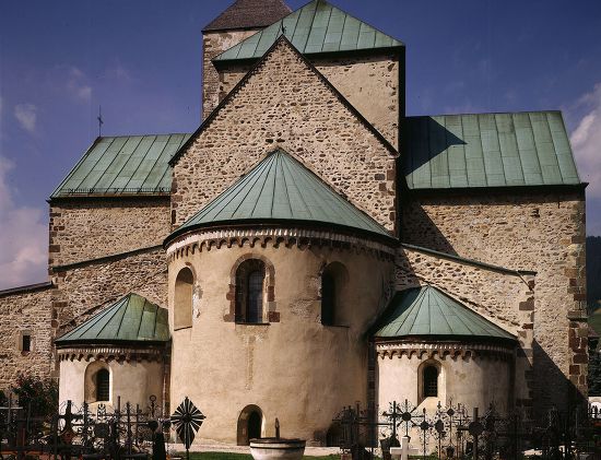Chevet Church 13th Century Romanesque San Editorial Stock Photo - Stock ...