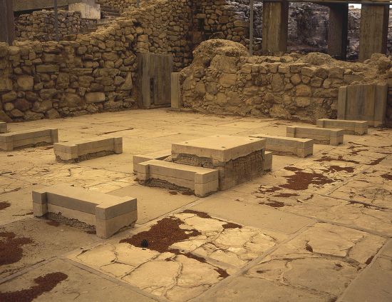 Kings Megaron Palace Phaestos 2nd Millennium Editorial Stock Photo ...