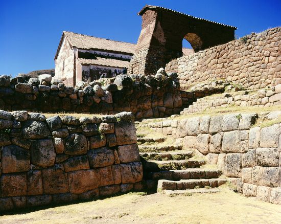 Ruins Fortifications Chincheros Inca Fortress Peru Editorial Stock ...