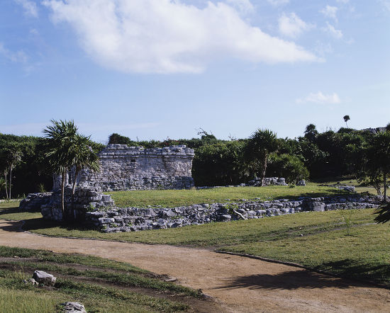 Hab Platform Mayan 12001400 Tulum Quintana Editorial Stock Photo ...