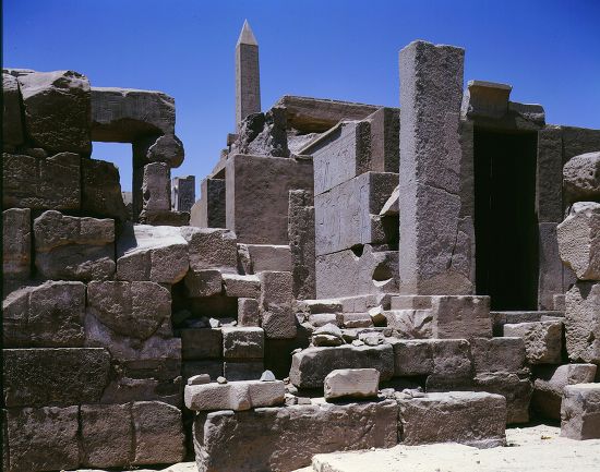 Sanctuary Sacred Barque Granite Composed 2 Editorial Stock Photo ...