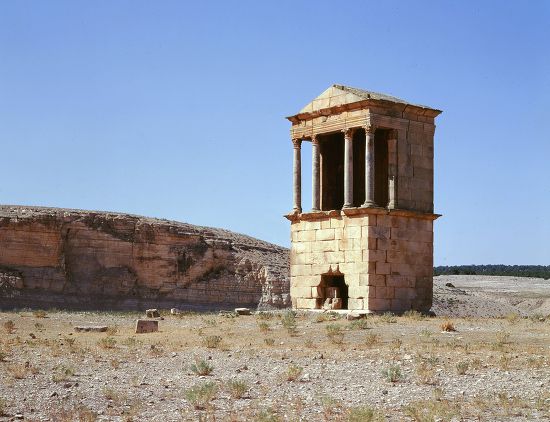 Tetrastyle Four Column Mausoleum Roman Site Editorial Stock Photo ...