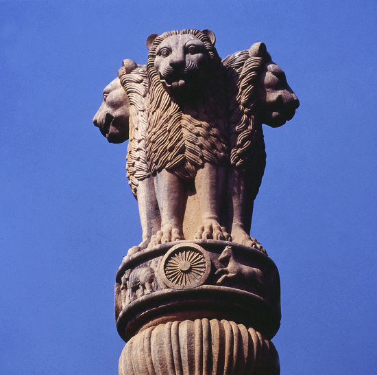 Lion Capital Asoka Ashoka Pillar Sarnath Editorial Stock Photo - Stock ...