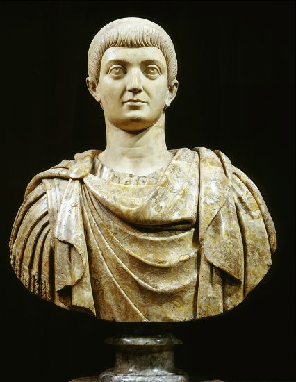 Constans Roman Emperor C32350 Ad Marble Editorial Stock Photo - Stock ...