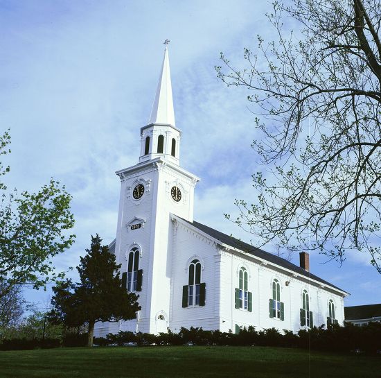 United States Colonialstyle Church Cape Cod Editorial Stock Photo ...