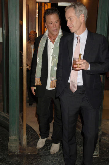 Mickey Rourke John Mcenroe Editorial Stock Photo - Stock Image ...