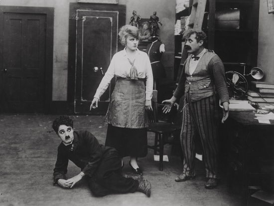 Charlie Chaplin Edna Purviance Henry Bergman Editorial Stock Photo ...