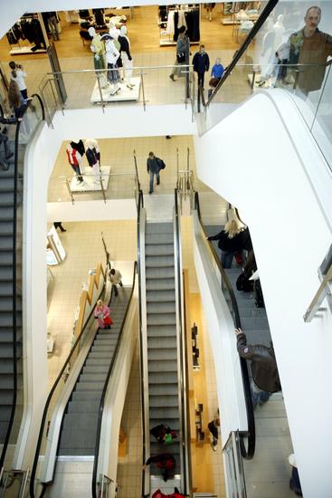 Escalators Stockmann Department Store Riga Latvia Editorial Stock Photo ...