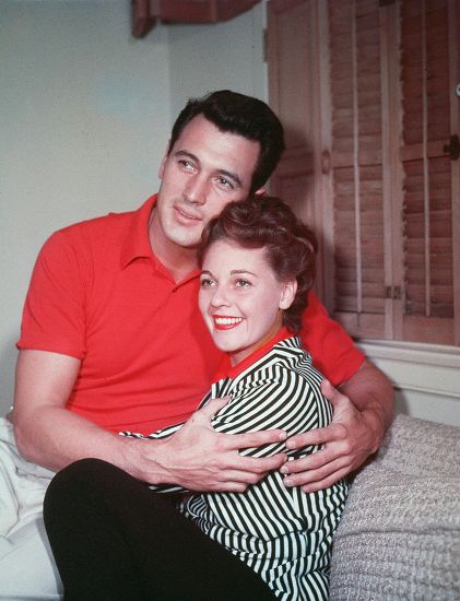 Rock Hudson Phyllis Gates Editorial Stock Photo - Stock Image ...