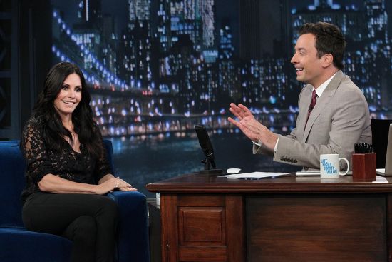 Courteney Cox Jimmy Fallon Editorial Stock Photo - Stock Image ...