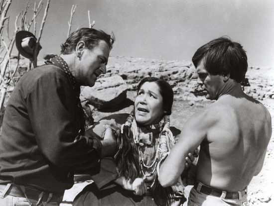 John Wayne Beulah Archuletta Jeffrey Hunter Editorial Stock Photo ...
