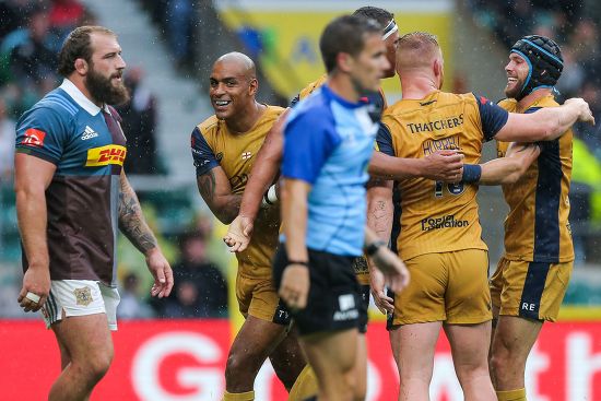Tom Varndell Bristol Rugby Celebrates Scoring Editorial Stock Photo ...