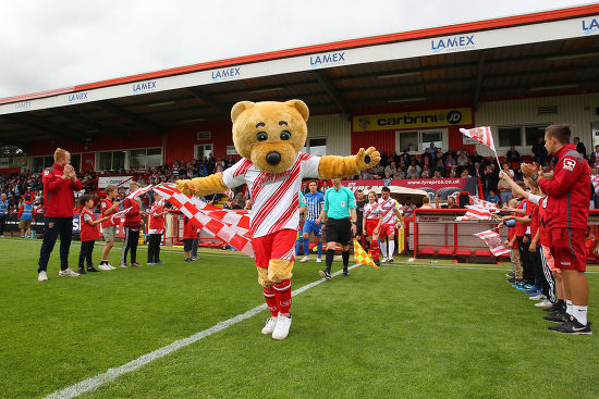 Boro Bear Flag During Stevenage Vs Editorial Stock Photo - Stock Image ...
