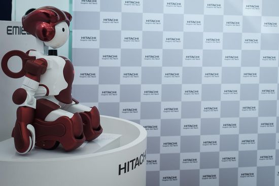 Hitachi Ltds Emiew3 Humanoid Robot Stands Editorial Stock Photo - Stock ...