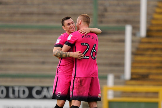 Nathan Thomas 7 Hartlepool United Celebrates Editorial Stock Photo ...
