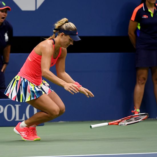 Angelique Kerber Breaks Down Floor Delight Editorial Stock Photo ...