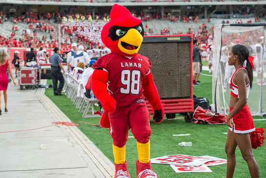 Lamar Cardinals Mascot Big Red Walks Editorial Stock Photo - Stock ...