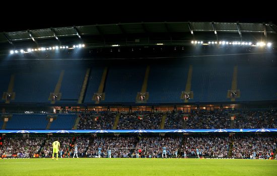 Empty Seats Etihad Stadium During Pep Editorial Stock Photo - Stock ...