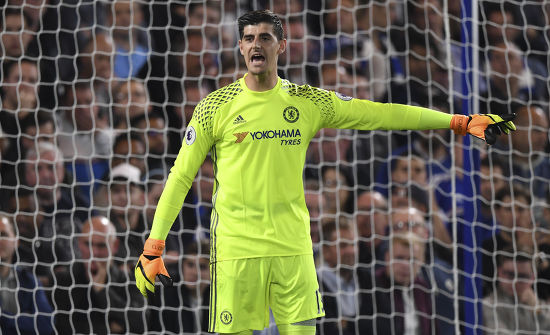 Chelsea Goalkeeper Thibaut Courtois During Premier Editorial Stock ...