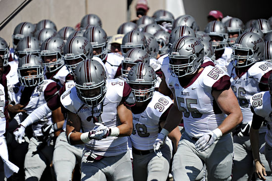 Colgate Raiders Football Team Rush Onto Editorial Stock Photo - Stock ...