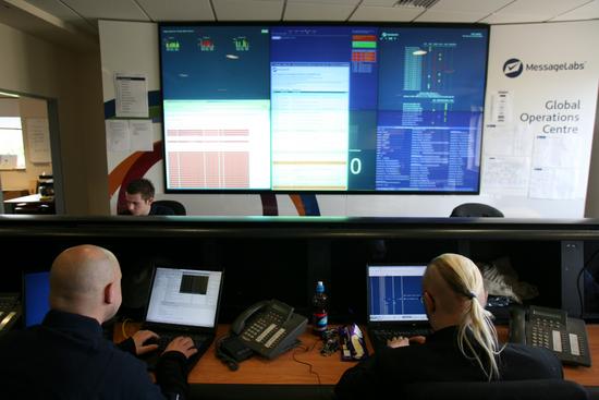 Network Operations Centre Noc Messagelabs Offices Editorial Stock Photo ...