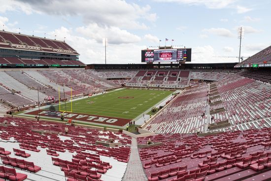 Empty Gaylord Family Oklahoma Memorial Stadium Editorial Stock Photo ...