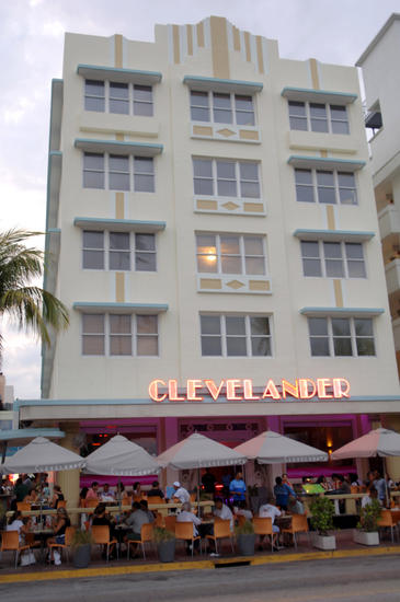 Clevelander Hotel Outside Restaurant Evening Art Editorial Stock Photo ...