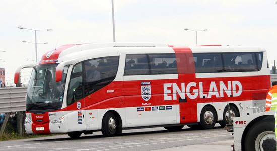 England Football Team Bus Editorial Stock Photo - Stock Image ...
