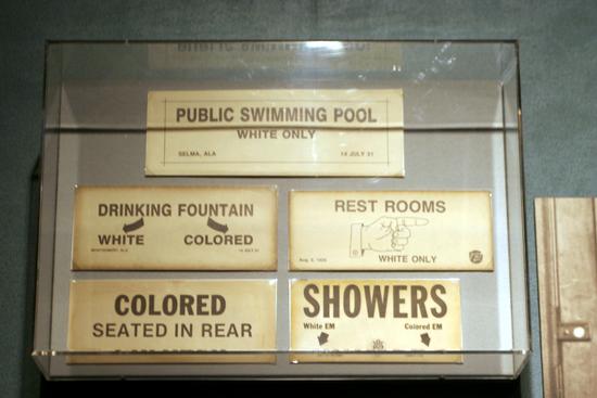 Segregation Signs Exhibited Civil Rights Museum Editorial Stock Photo ...