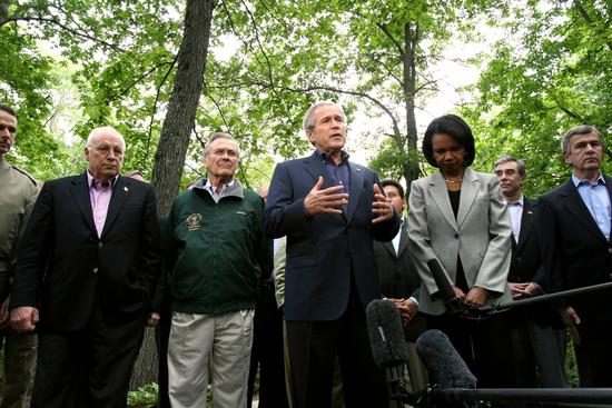President George W Bush Condoleezza Rice Editorial Stock Photo - Stock ...