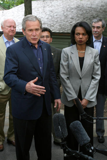 President George W Bush Condoleezza Rice Editorial Stock Photo - Stock ...