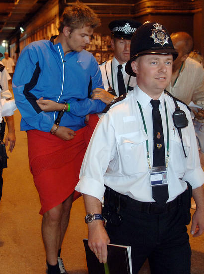 Sander Lantinga Holland Escorted Wimbledon Following Editorial Stock ...