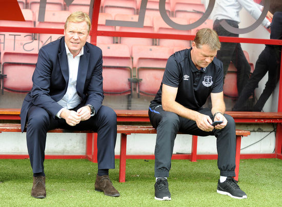 Ronald Koeman Manager Everton His Brother Editorial Stock Photo - Stock ...