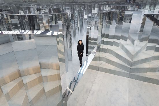 Mirror Maze Art Installation Editorial Stock Photo - Stock Image ...
