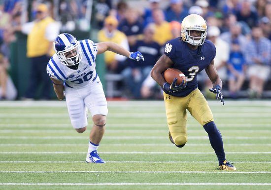 Notre Dame Wide Receiver Cj Sanders Editorial Stock Photo - Stock Image ...