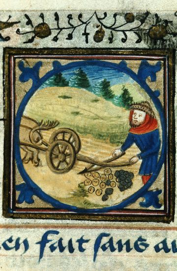 Xv Frenchaesops Fablesman Ploughing Editorial Stock Photo - Stock Image ...