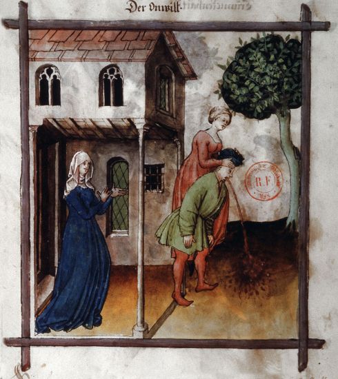 Patient Vomiting Painting Tacuinum Sanitatis Medical Editorial Stock ...